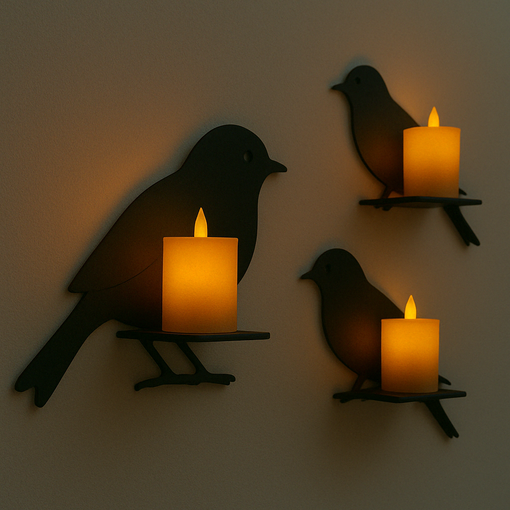 Birds Candle Holder – Happy Walls